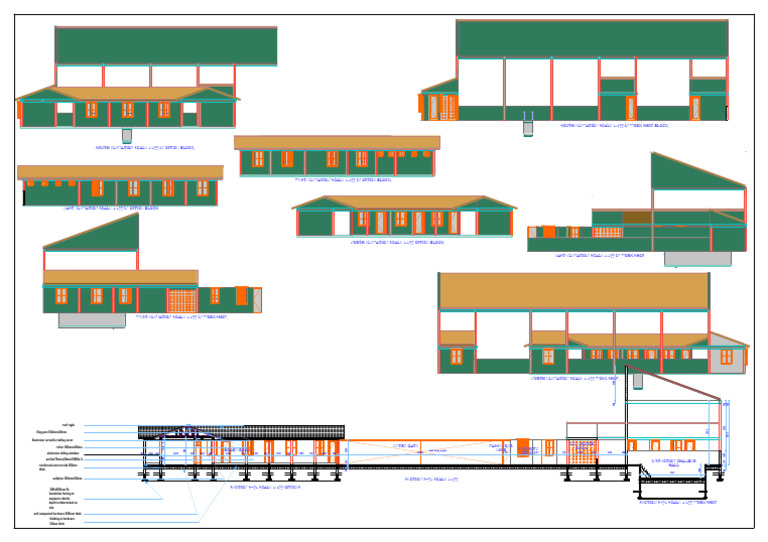 CGK Workshop Elevations and Section | PDF
