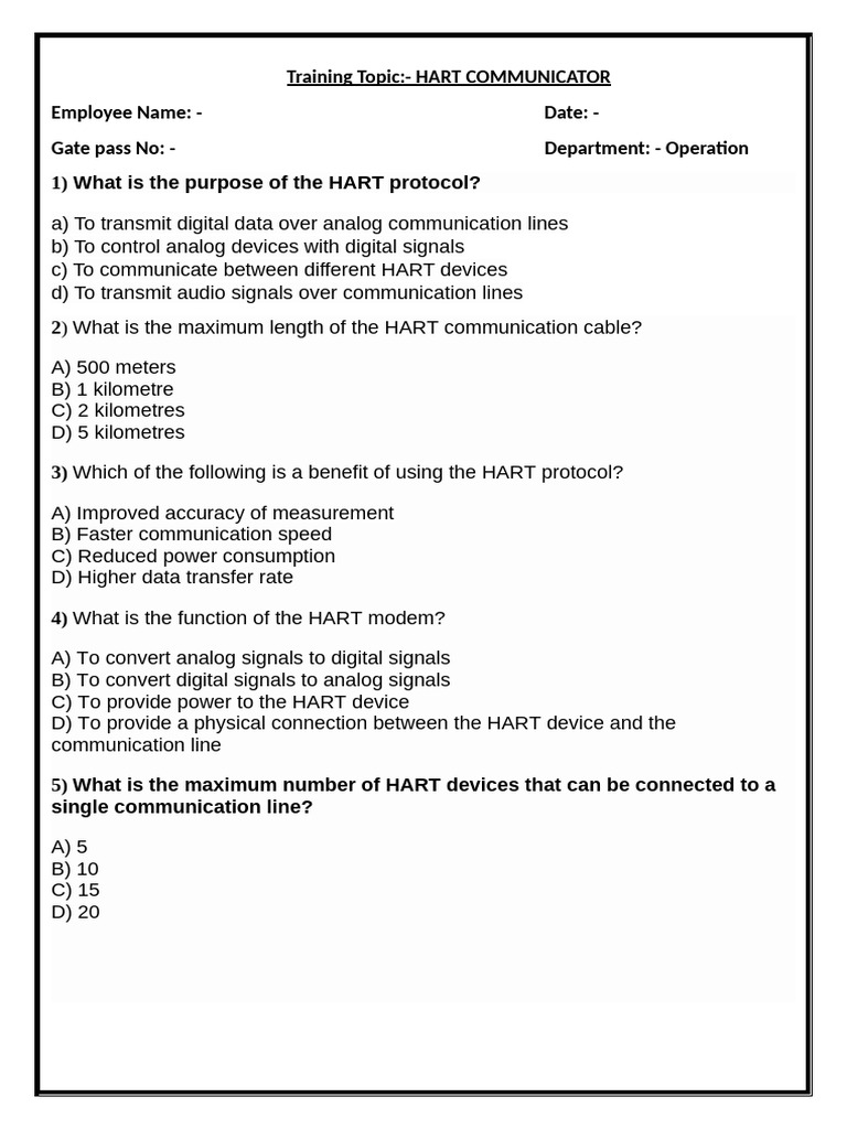 Hart Communicator | PDF
