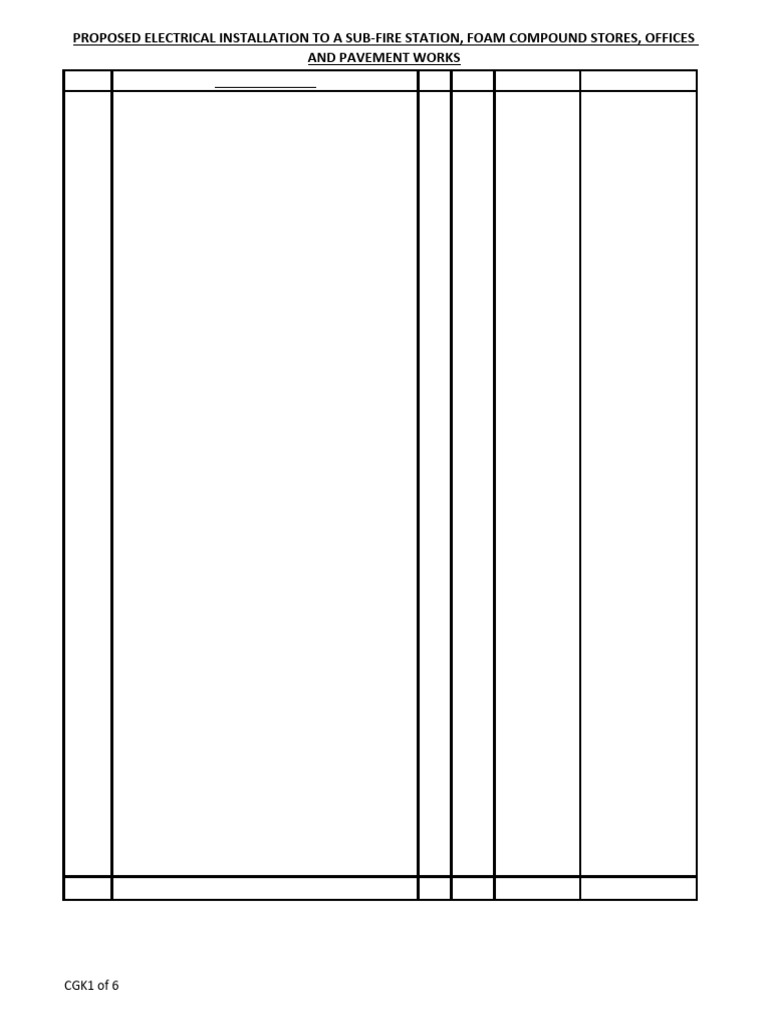 Electrical Installation for Sub-Fire Station | PDF | Electrical Wiring ...