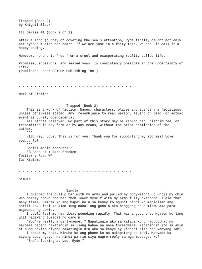 KnightInBlack- Trapped (Book 2) | PDF