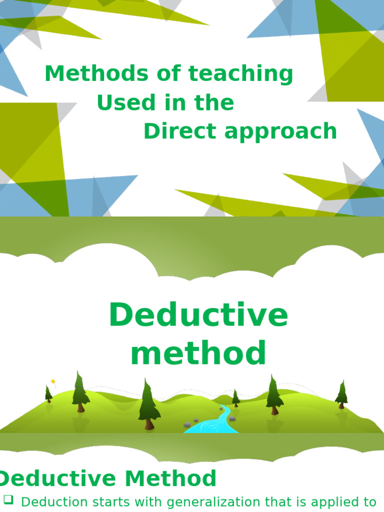 Methods-of-Teaching (1) | PDF | Deductive Reasoning | Inductive Reasoning