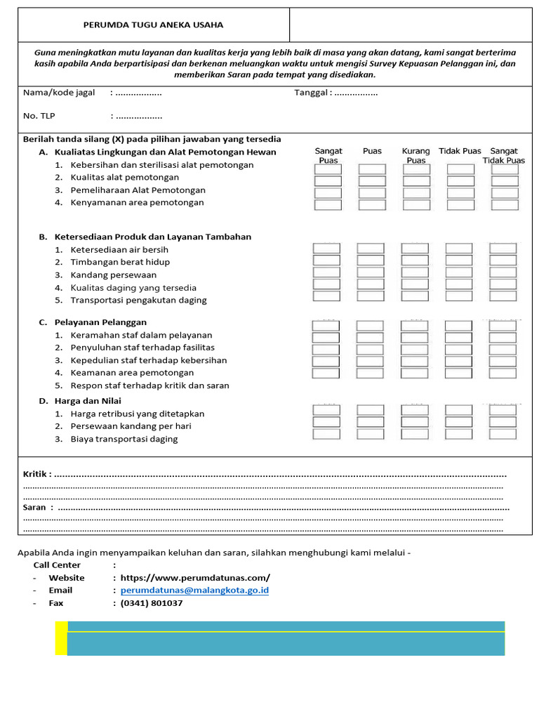 Survey Kepuasan Pelanggan Fix-3 | PDF