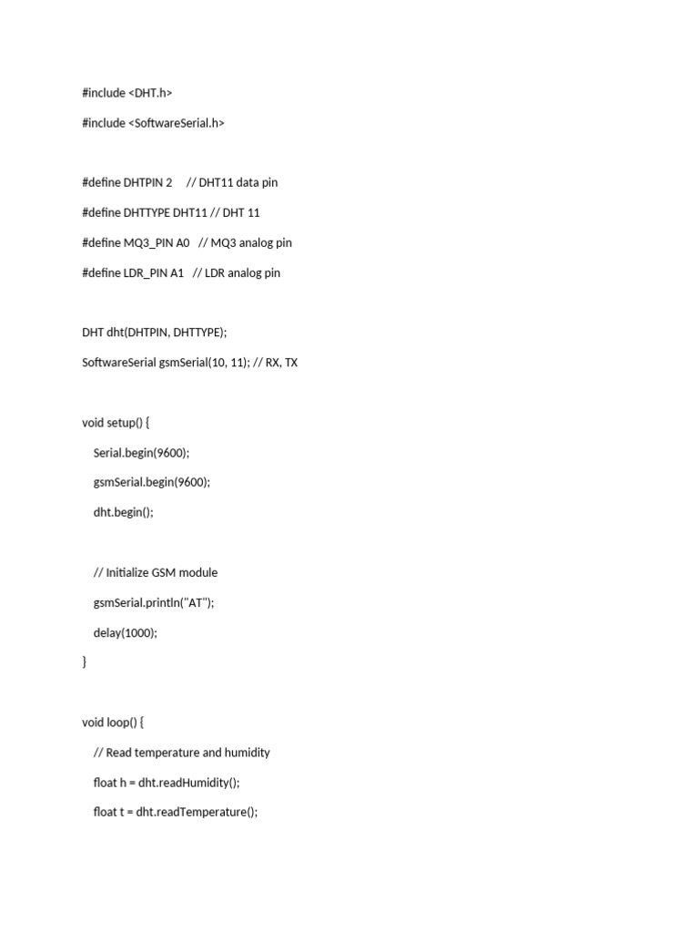 Include DHT.H | PDF