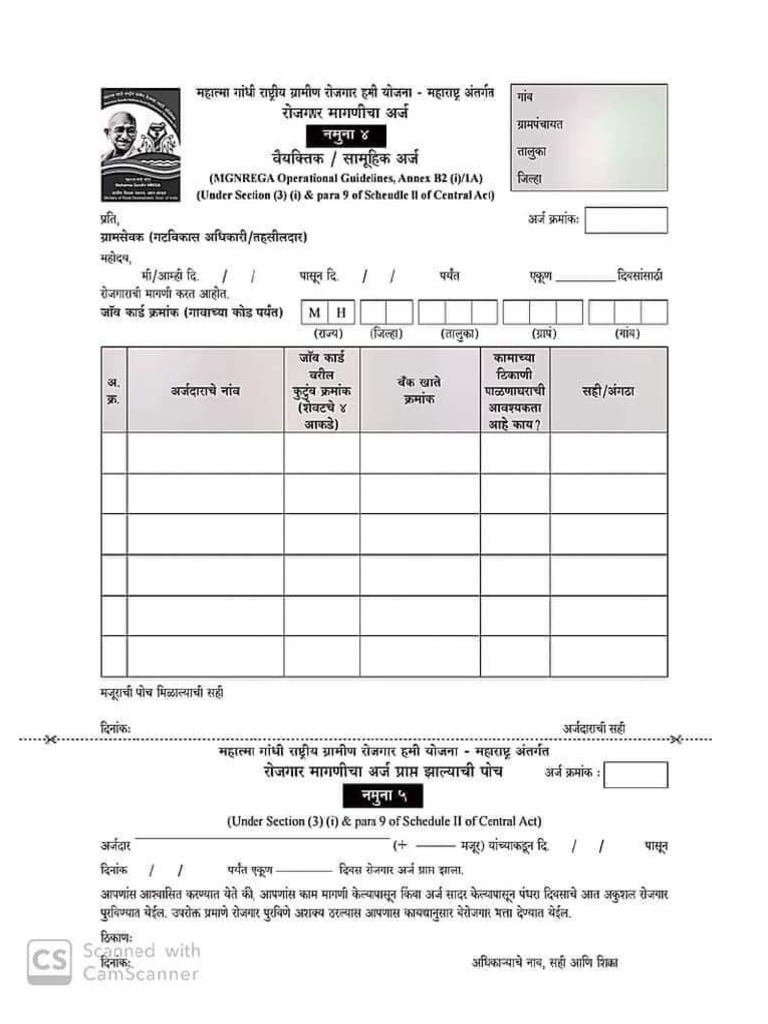 Job Card Online Registration | PDF