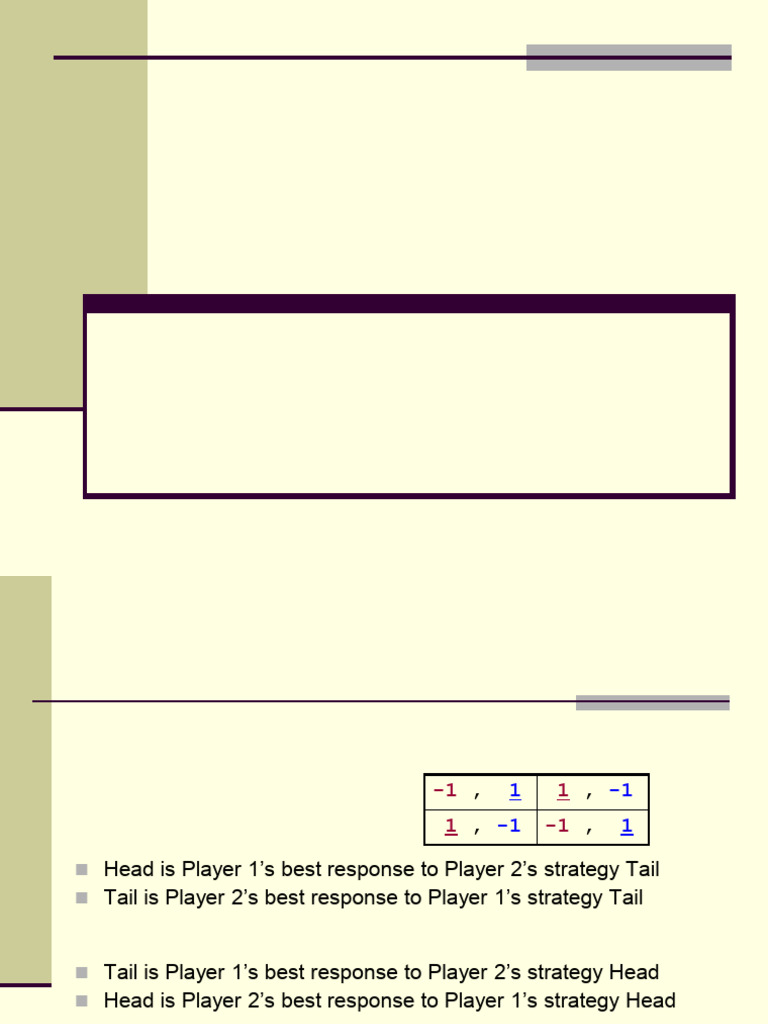 Lecture-2-Mixed Strategies | PDF | Quantitative Research | Systems Theory