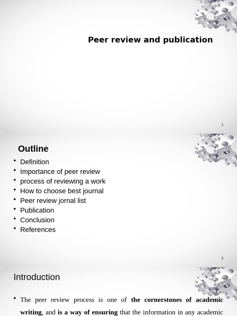 Peer Review Process and Publication | PDF | Copy Editing | Peer Review