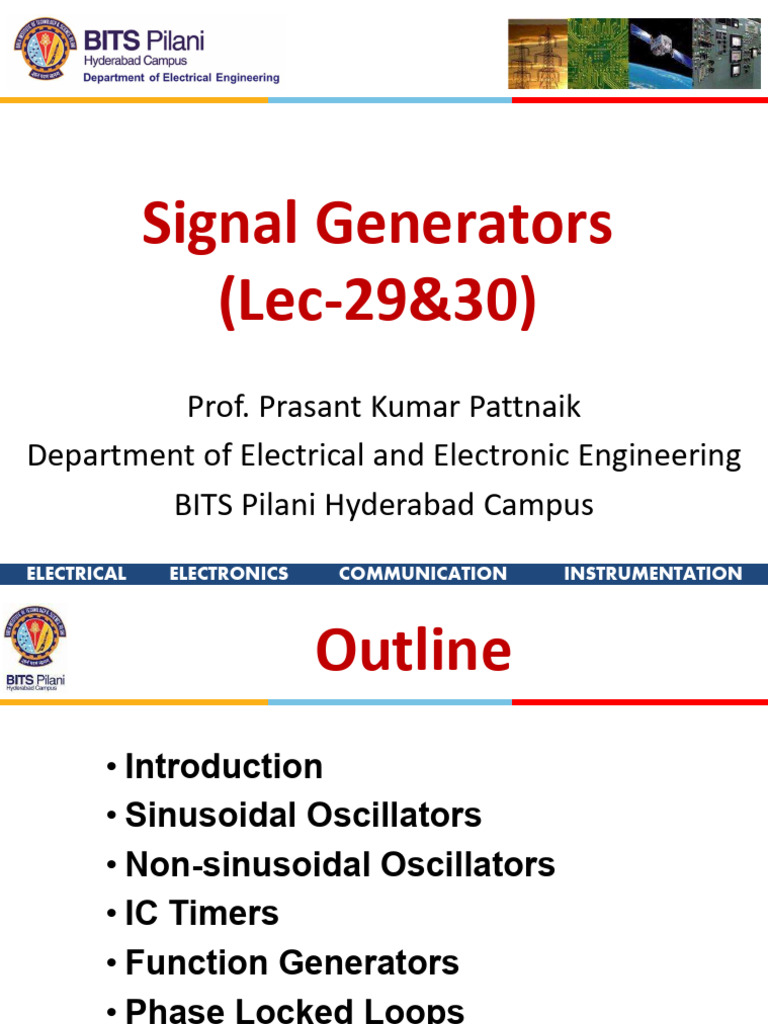 Lec 29 30 Oscillators 8 11Apr23 | PDF | Electronic Oscillator | Computer Engineering