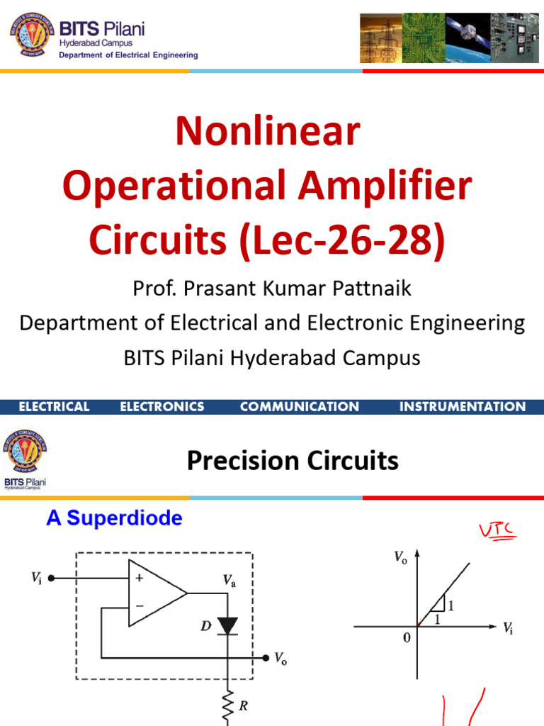 Nonlinear Op-Amp Circuits Overview | PDF | Operational Amplifier ...