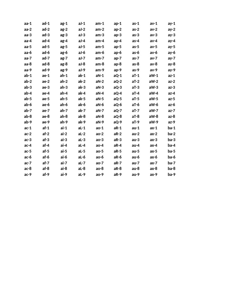 Patron A1a A9z | PDF