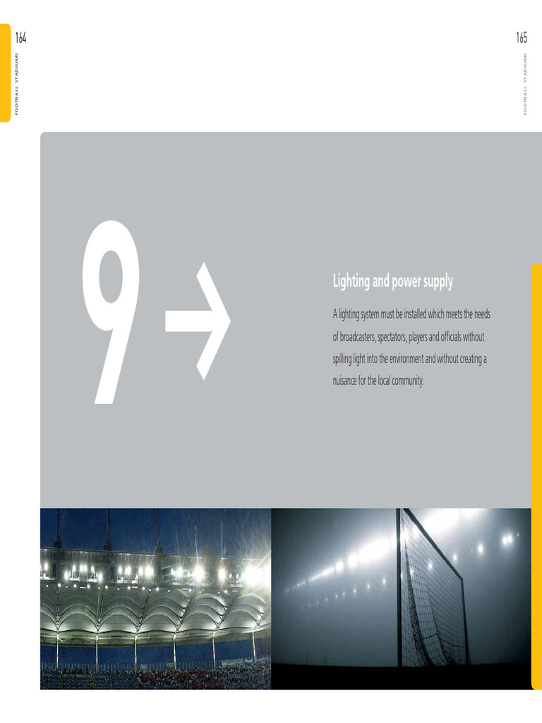 Lighting FIFA - Football - Stadiums | PDF | Lighting