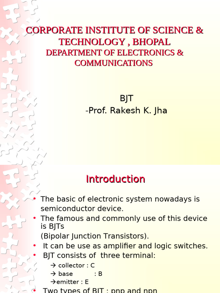 BJT Basics and Configurations Guide | PDF | Bipolar Junction Transistor ...