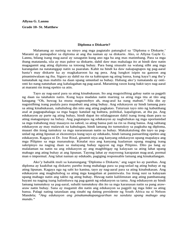 Filipino Talumpati | PDF
