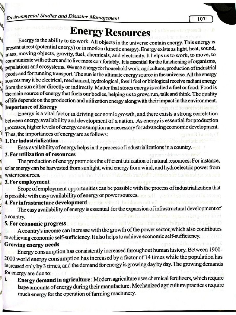 Energy Resources | PDF