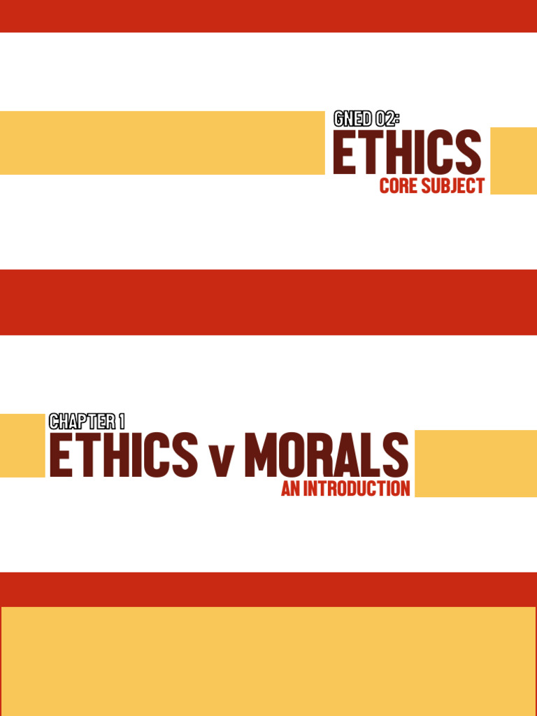 ETHICS_Chap-1-Introduction | PDF | Morality | Love