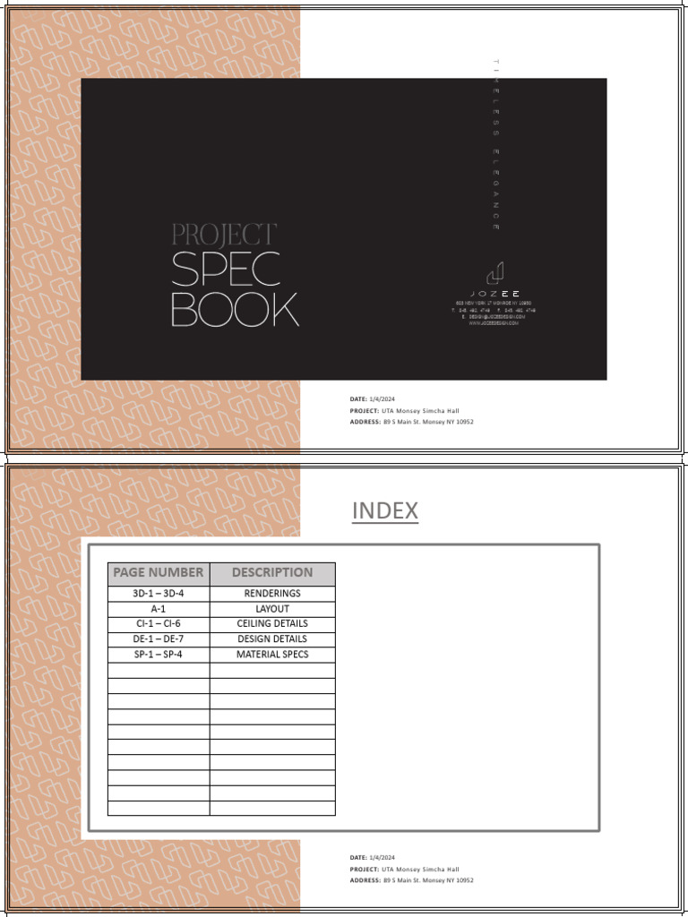 UTA Monsey New School Spec Book - Jozee 01.04.2024 | PDF | Queensland ...