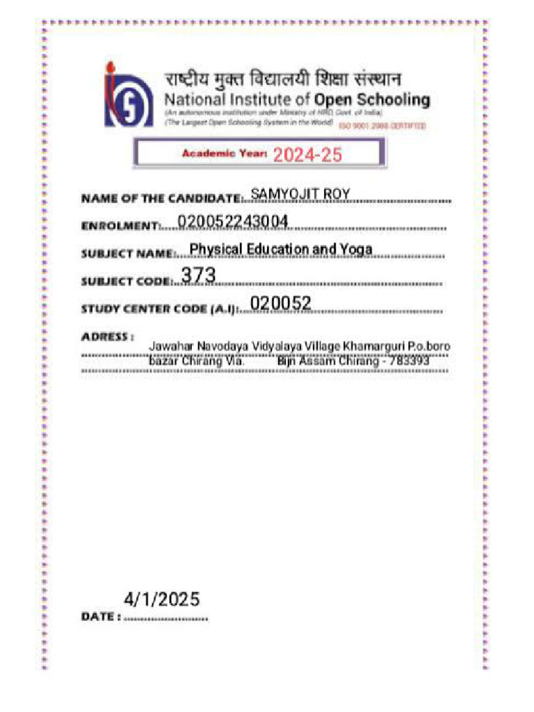 I Am Sharing 'Physical Education Tma' With You | PDF | Psychology