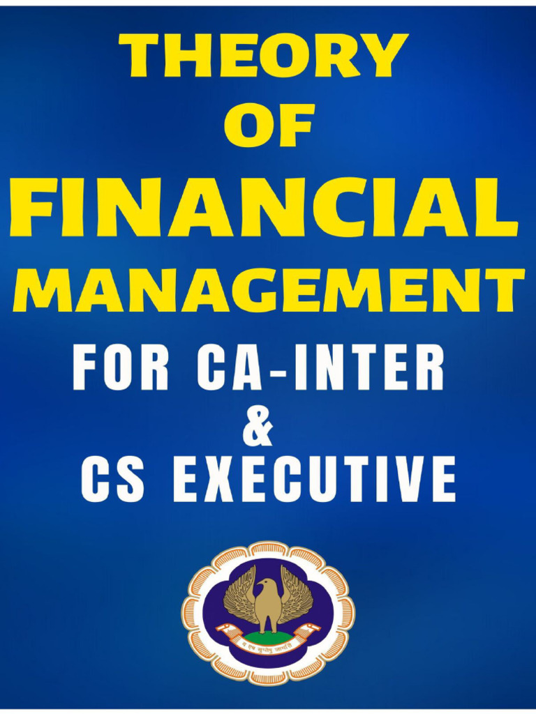 All About Financial Management - Theory For CA - CS - CMA & B.com ...
