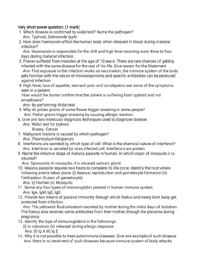 Chapter 7 One Mark | PDF