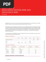 Kanthal APM Resistance Wire Datasheet | PDF | Alloy | Strength Of Materials