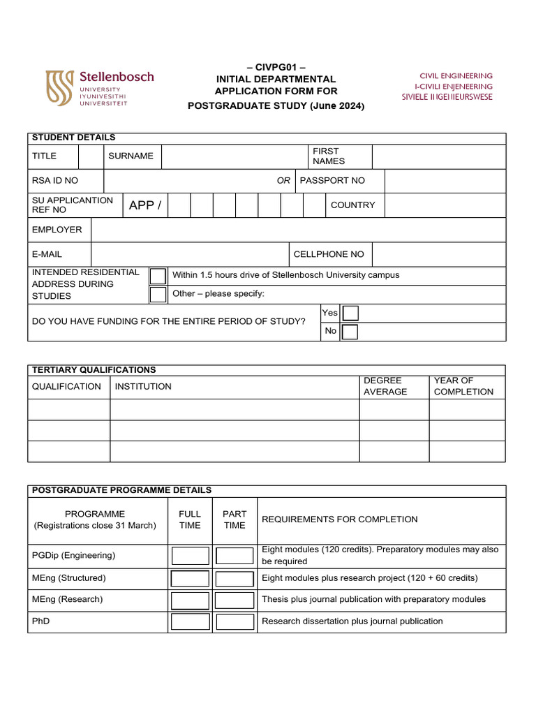 CIVPG01_2025 fillable | PDF | Thesis | Doctor Of Philosophy