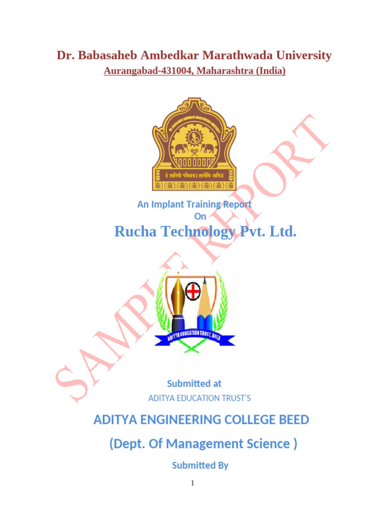 Sample Implant Traning Report | PDF | Human Resources | Recruitment