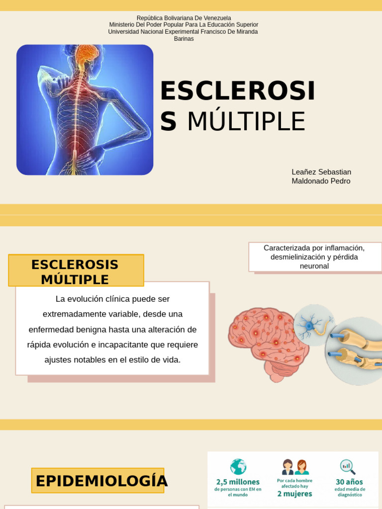 Esclerosis Múltiple: Epidemiología y Tratamiento | PDF | Esclerosis ...