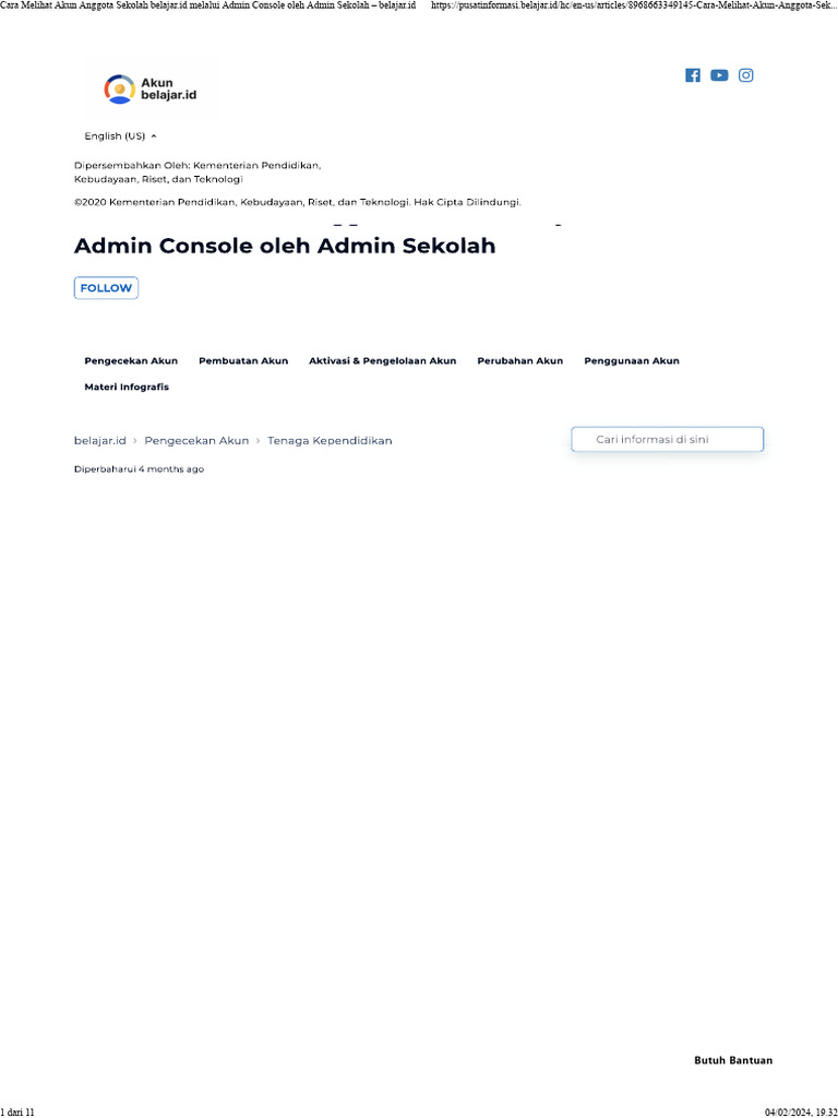 Cara Melihat Akun Anggota Sekolah Belajar - Id Melalui Admin Console ...