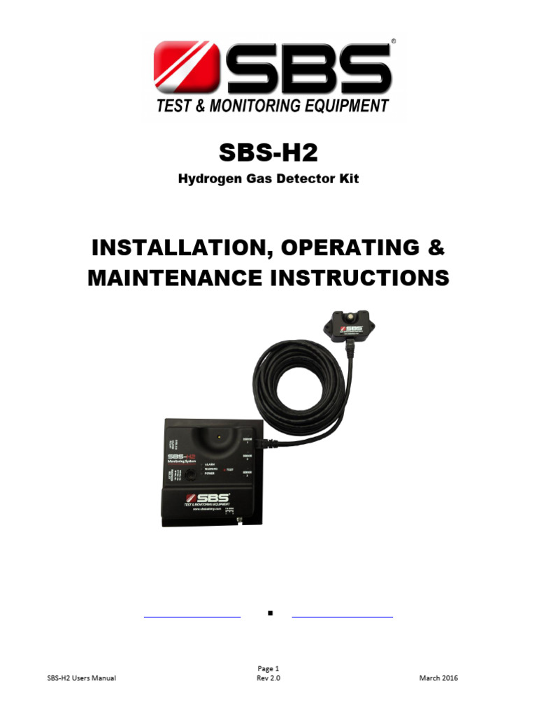 SBS H2 Instruction Manual 03 16 TIOMH2 | PDF | Relay | Switch