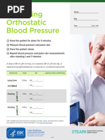 Orthostatic Blood Pressure Procedure Guide | PDF