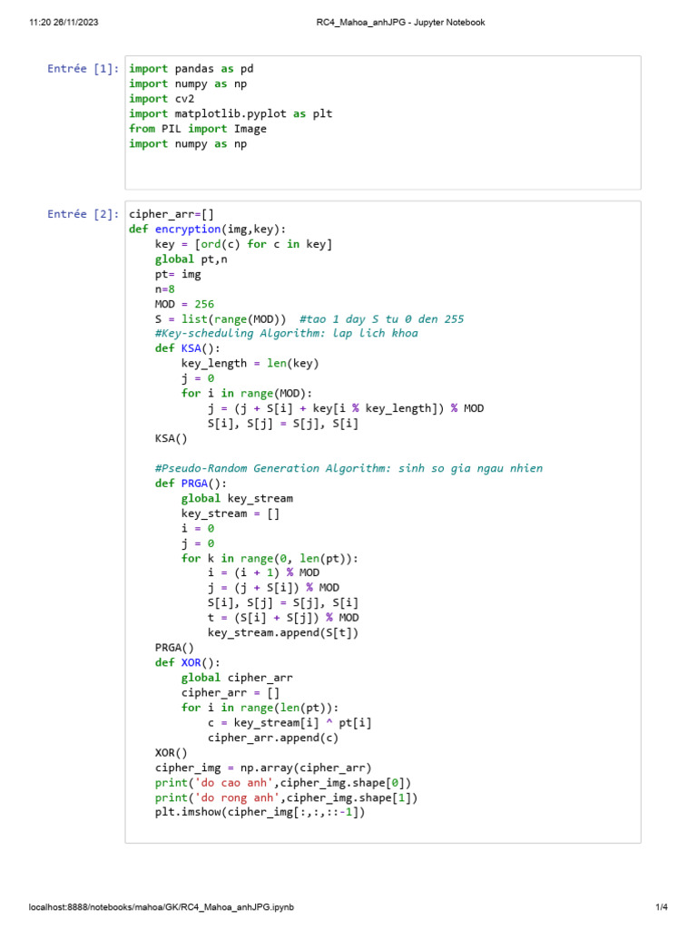 RC4 Image Encryption and Decryption | PDF | Security Engineering | Secrecy