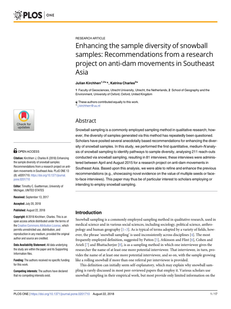 Enhancing The Sample Diversity of Snowball Samples Recommendations From ...