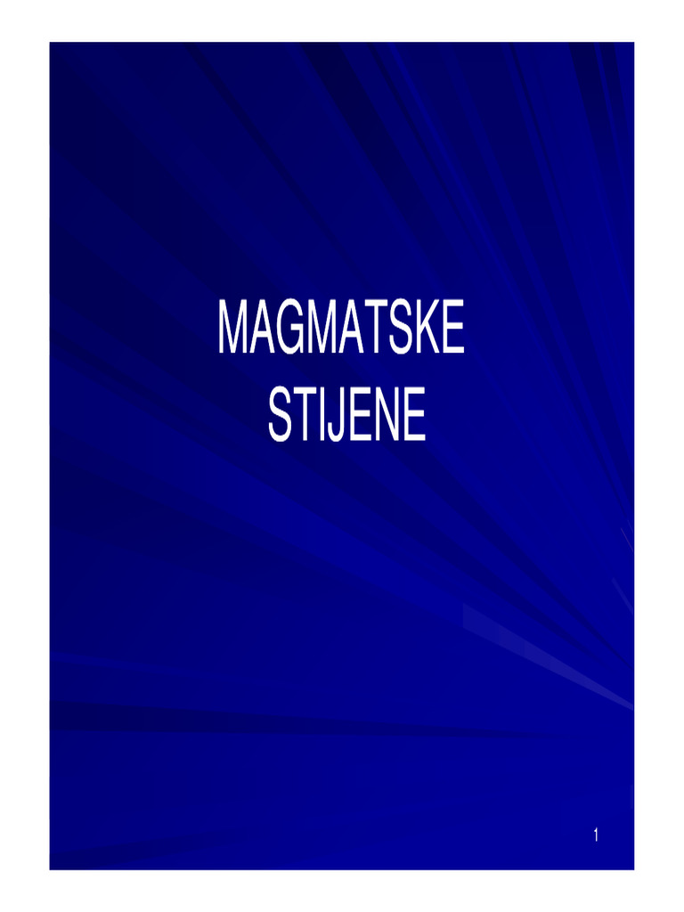 03 Magmatske Stijene 2014 | PDF