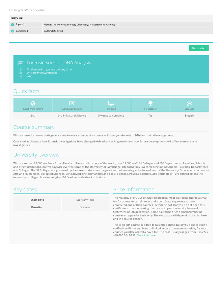 MOOCs-Shortlist | PDF