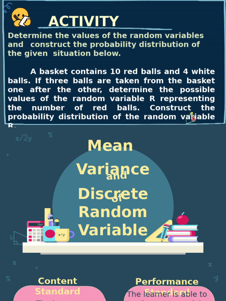 2 Meanand Varianceof Discrete Random Variable | PDF | Probability ...