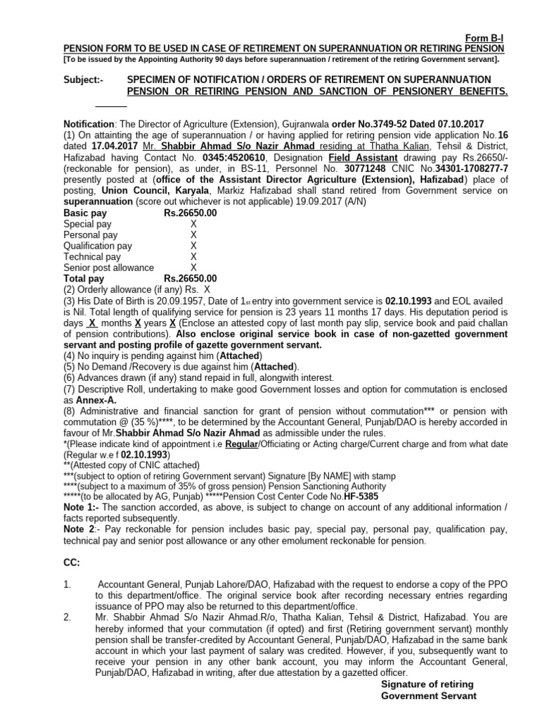 Pension Papers | PDF | Pension