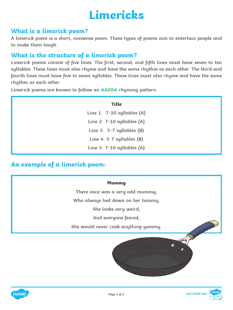 au-t2-e-889-limerick-poem-writing-template | PDF