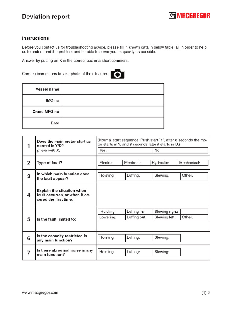 Deviation reporting Hydralic crane | PDF | Crane (Machine) | Pressure ...