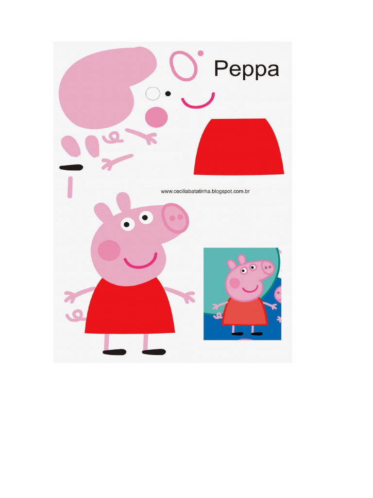 Plantilla PEPPA Recortar | PDF