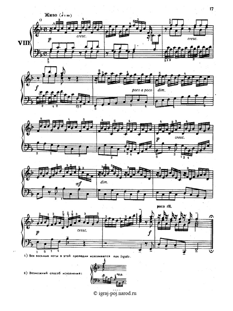 Małe Preludium F-dur | PDF