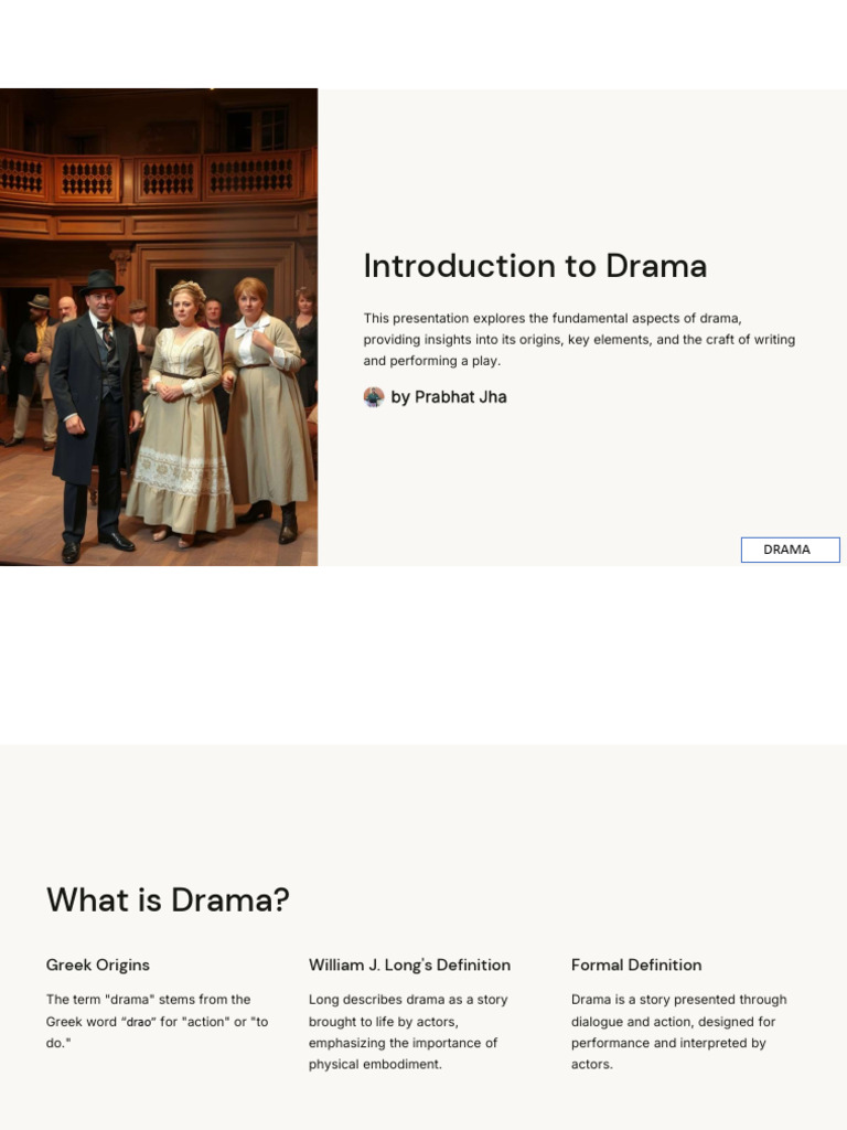 Introduction to Drama | PDF | Tragedy | Plot (Narrative)