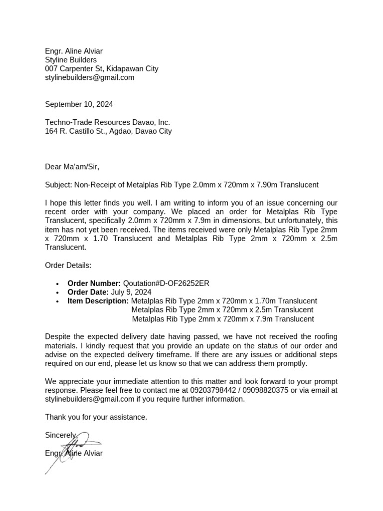 Concern Letter | PDF