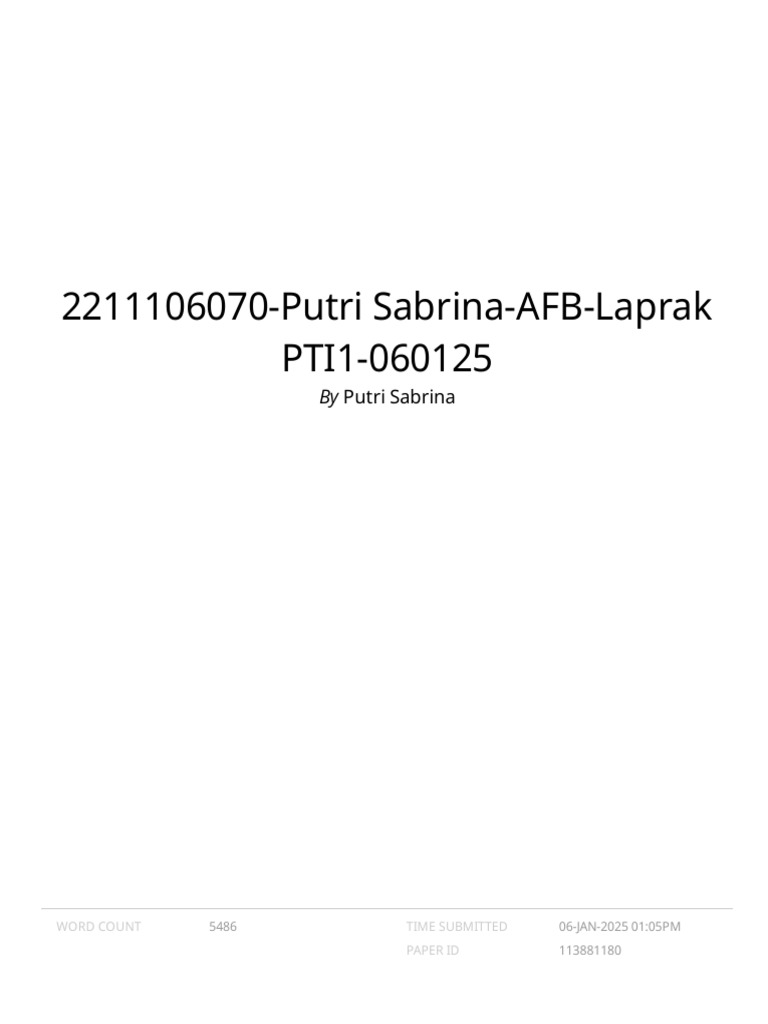6B9 - Cek Turnitin Laporan Praktikum Pti 2 | PDF | Plagiarism