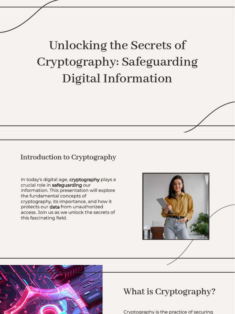 Slidesgo Unlocking the Secrets of Cryptography Safeguarding Digital Information ...