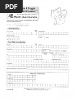 ASQ-3 33 Month Questionnaire | PDF
