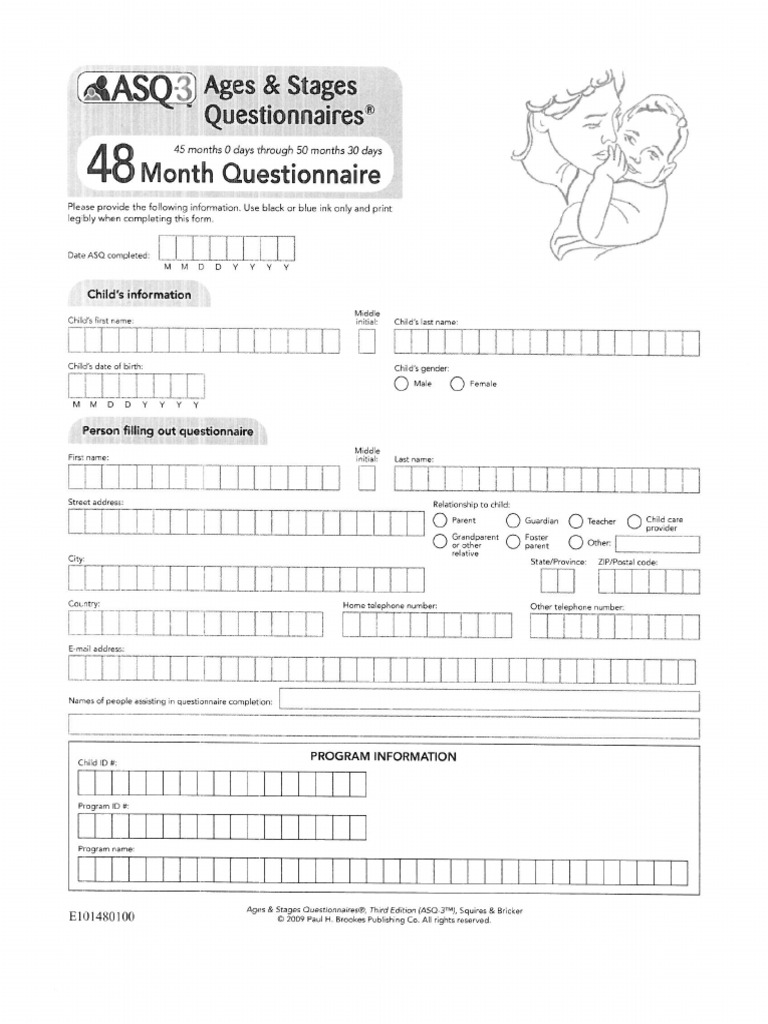 ASQ 3 48 Months | PDF