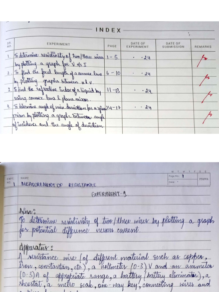 Physics Practical File | PDF