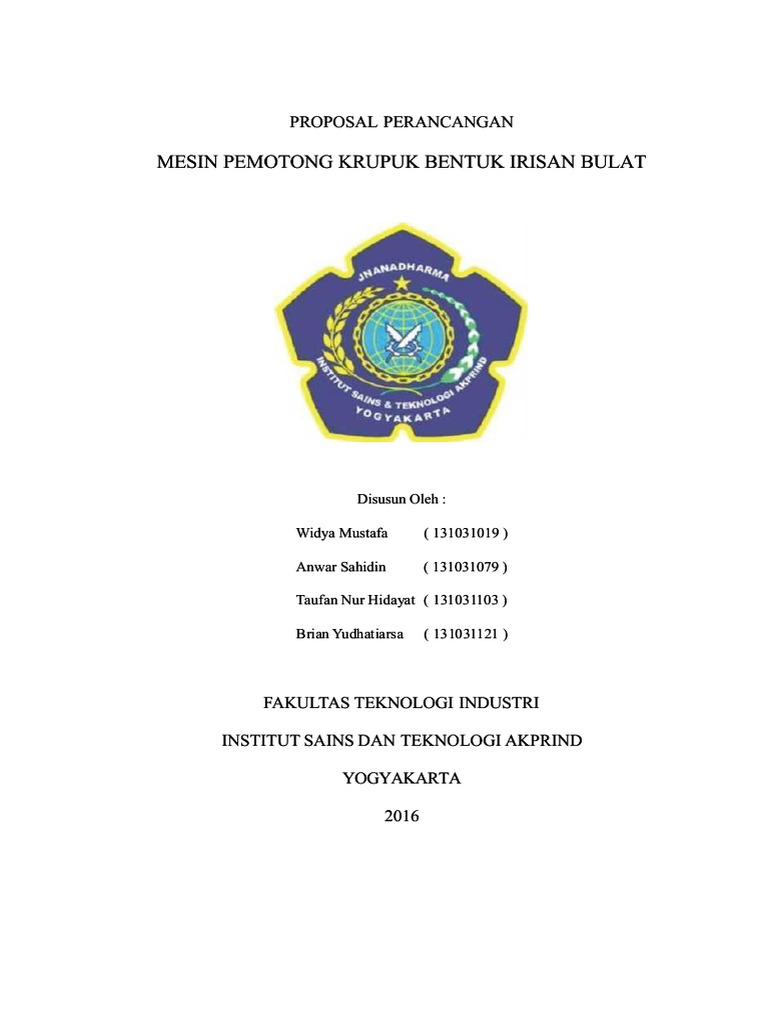Proposal Perancangan Krupuk Fix | PDF