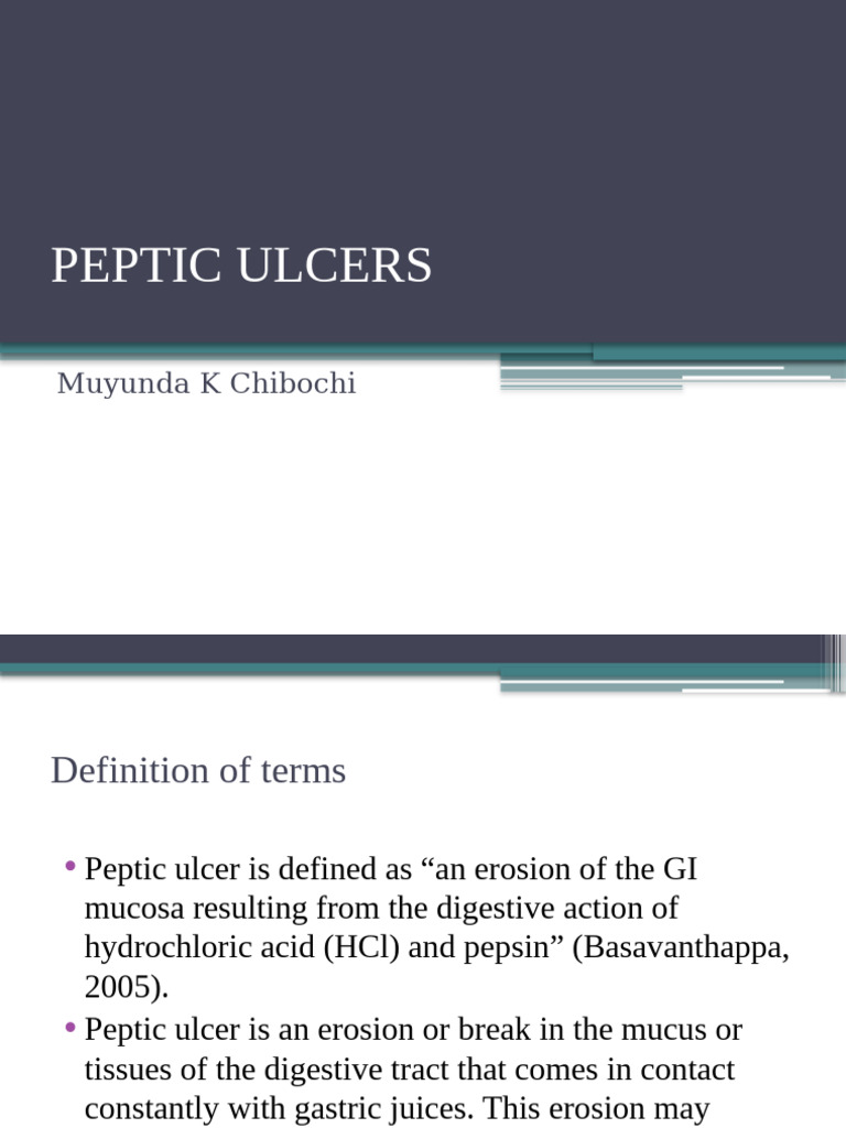 8. Peptic Ulcers | PDF | Stomach | Esophagus