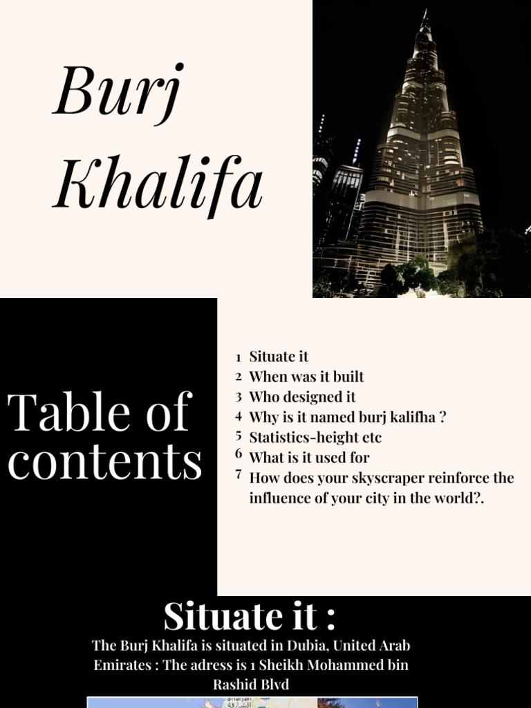 burj khalifa | PDF