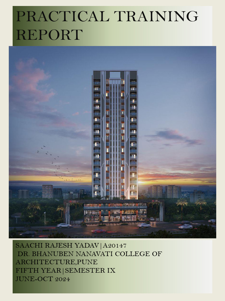 Practical Training Report on Architecture | PDF | Design